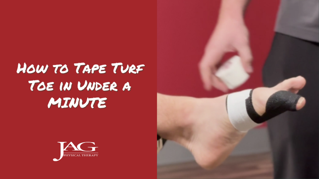 How to Tape Turf Toe in Under a MINUTE